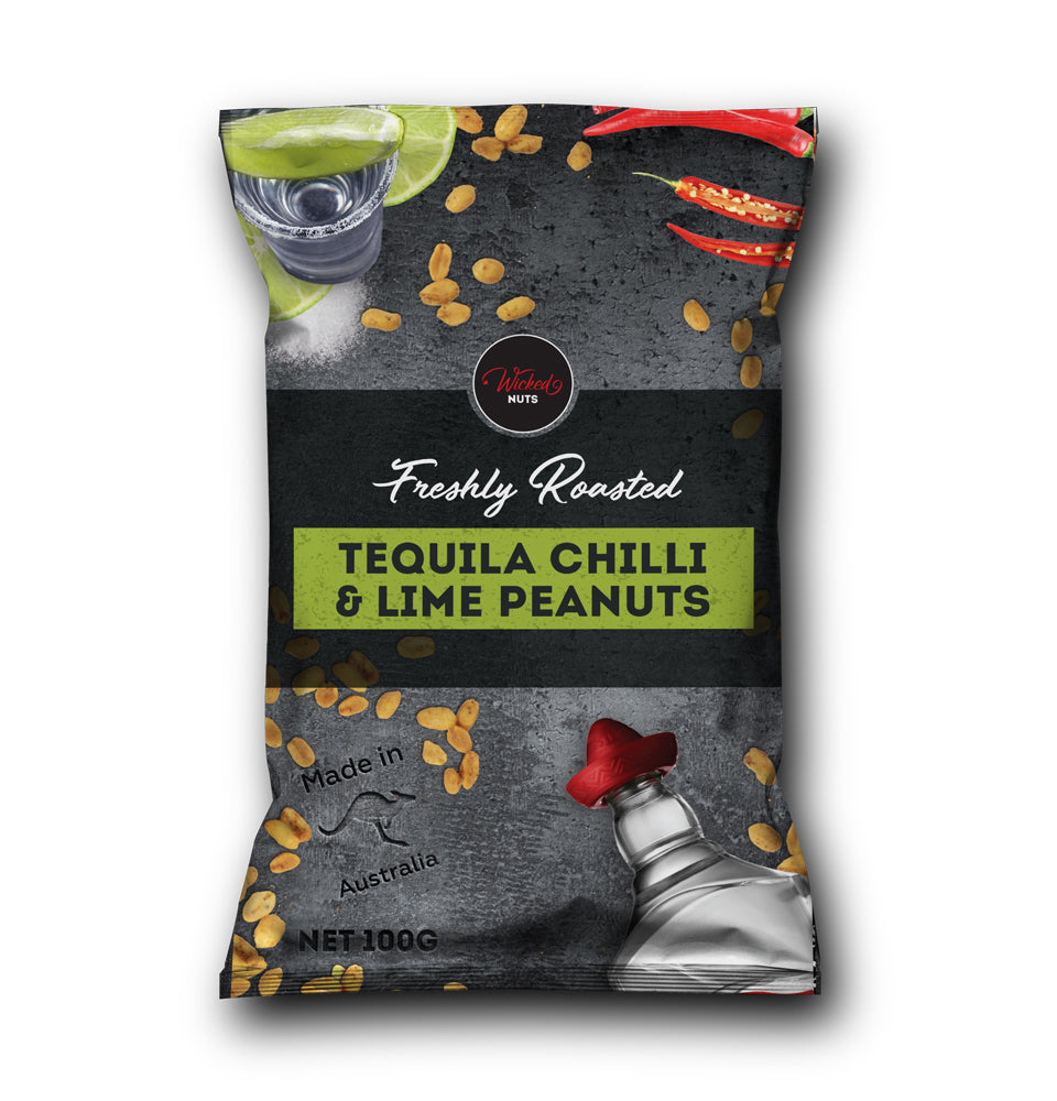 Wicked Nuts Tequila Chilli Lime Peanuts 120g – Too Easy Hampers
